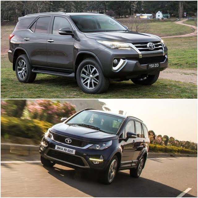 New Toyota Fortuner 2016 vs New Tata Hexa | India.com