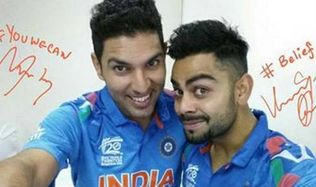 Now Yuvraj Singh and Virat Kohli snapped posing for selfie! | India.com