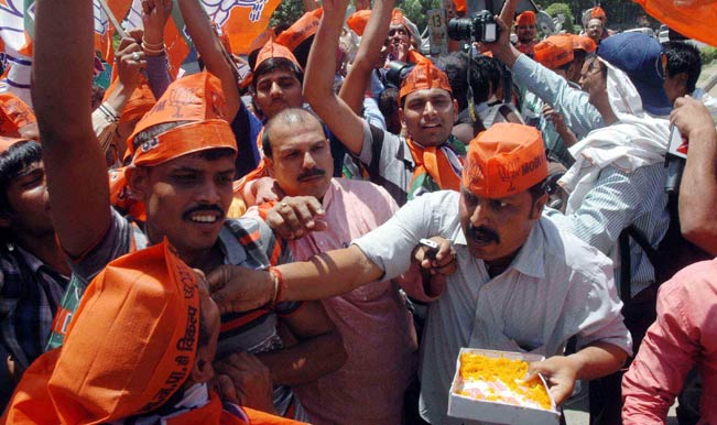 Bharatiya Janata Party workers celebrate over Amit Shah’s election as ...
