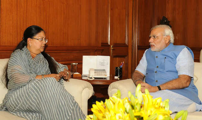 Vasundhra Raje calls on Narendra Modi | India.com