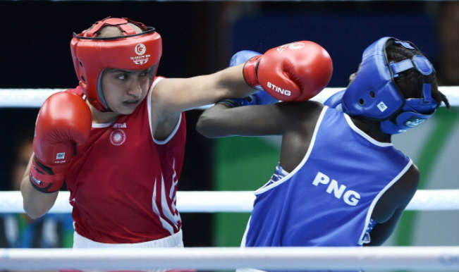 Boxer Pinki Rani wins bronze in the Women’s Flyweight (48-51 kg) at the ...