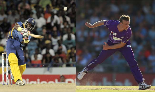 CLT20 2014, Hobbart Hurricanes (HH) vs Barbados Tridents (BT): Jonathan ...