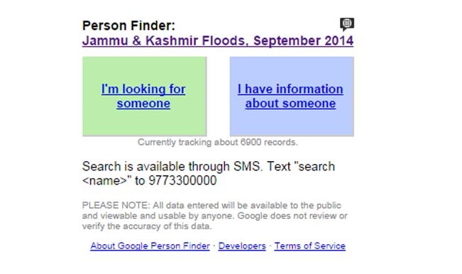 Google launches Person Finder tool for Jammu & Kashmir floods | India.com