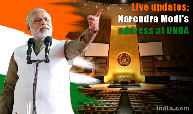 Live Narendra Modi UN Speech Updates: Modi stresses on development ...
