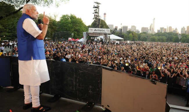 Narendra Modi at Central Park rock concert: Watch Modi Global Citizen ...