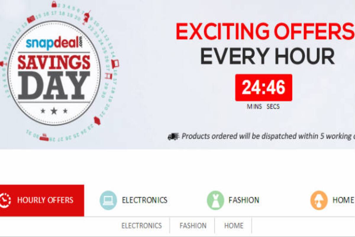 Snapdeal Savings Day Logo Snapdeal, Flipkart, Amazon Claim Large