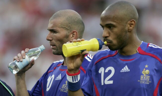 Zinedine Zidane urges Thierry Henry to retire after 2015 Brazil ...