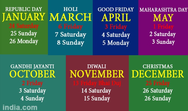 2015 Holiday List and Calendar: New Year 2015 offers you plenty of ...