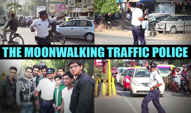 Moonwalking Policeman Inspires People To Follow Traffic Rules In India Watch Video