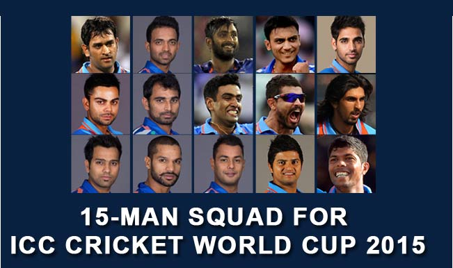 Know all the players of Team India for ICC Cricket World Cup 2015 ...