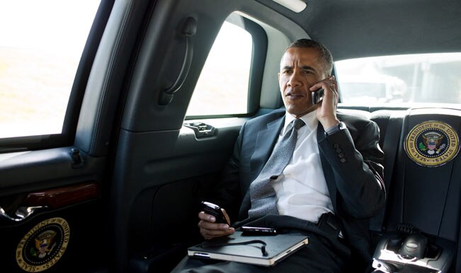 Obama in India: US President arrives in own vehicle for Republic Day ...