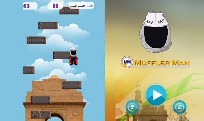 Aam Aadmi Party volunteers launch ‘Muffler Man’ smartphone game | India.com