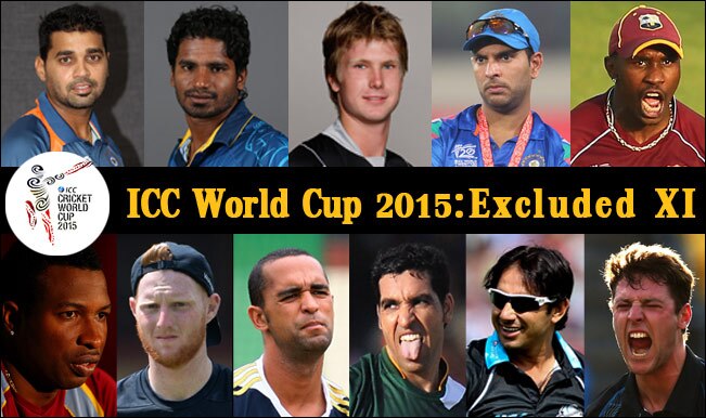 ICC Cricket World Cup 2015: Playing XI of Excluded Players | India.com