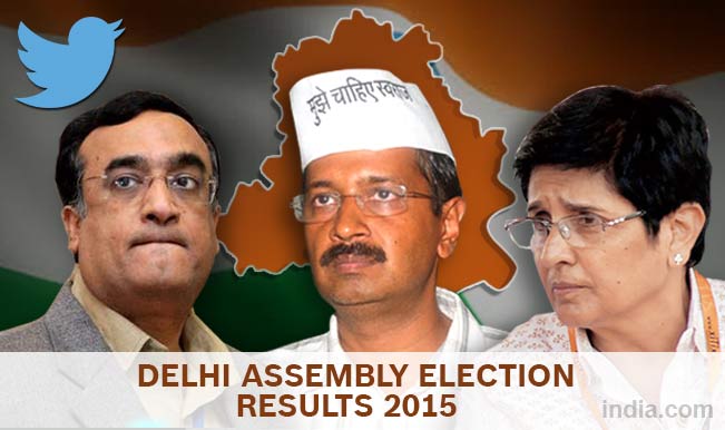 Delhi Assembly Election Results 2015 live updates: Twitter abuzz with ...