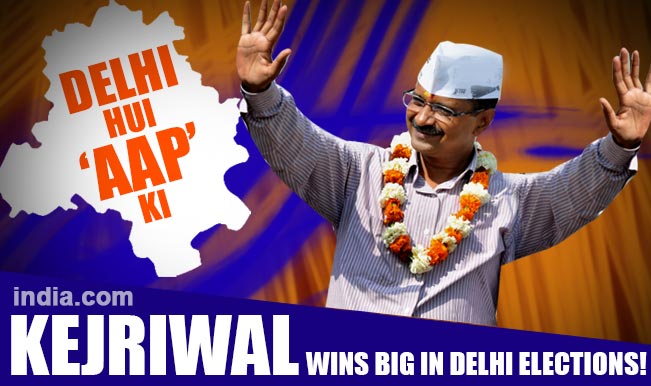 Arvind Kejriwal-led AAP wins it big in Delhi Assembly Elections 2015 ...