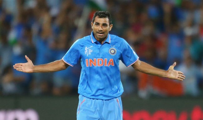 ICC Cricket World Cup 2015: Mohammed Shami sidelined for India vs ...