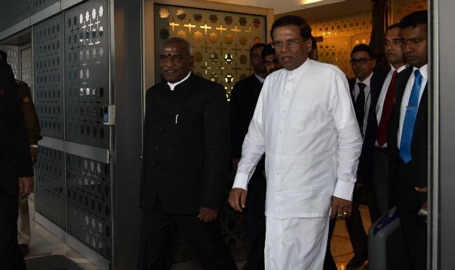 Sir Lankan President Maithripala Sirisena arrives in India on four-day ...