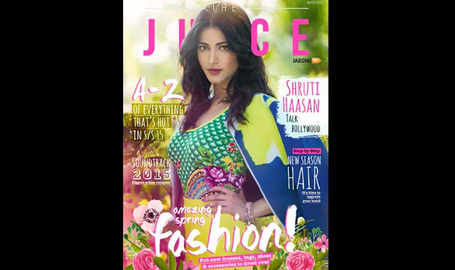 Shruti Haasan looks bright and beautiful on The Juice magazine cover ...