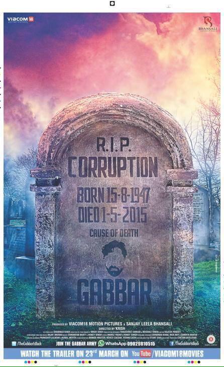 Gabbar Is Back poster released: Tweet a selfie to get invited to the ...