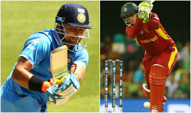 India vs Zimbabwe ICC Cricket World Cup 2015: Suresh Raina, Brendan ...