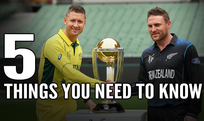 Australia vs New Zealand, ICC Cricket World Cup 2015, Final: 5 things ...