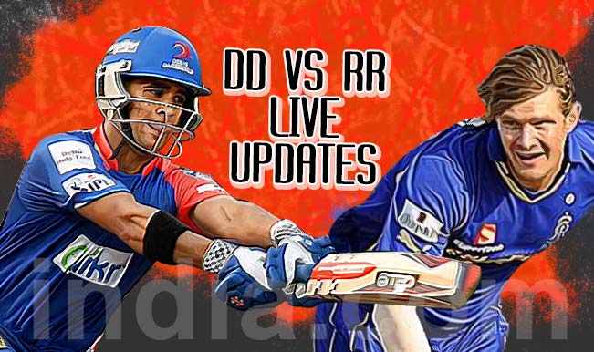 RR win by 3 wickets | Live Cricket Score Updates Delhi Daredevils vs ...