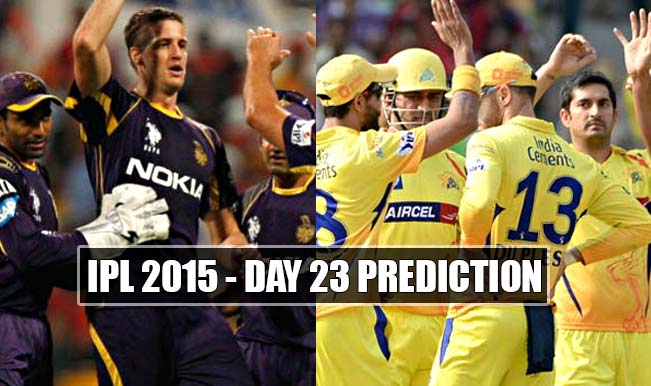 IPL 2015 Day 23: Today’s Prediction, Current Points Table and Schedule ...
