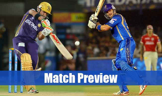 Kolkata Knight Riders vs Rajasthan Royals IPL 2015 Match 25 Preview ...