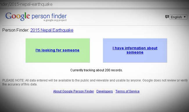 Nepal Earthquake 2015: Google launches person finder to track victims ...