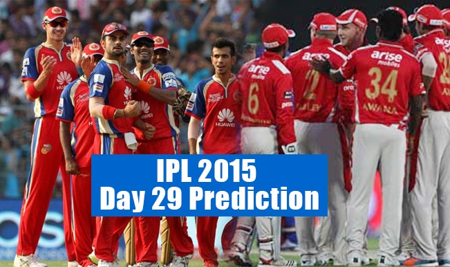 IPL 2015 Day 29: Today’s Prediction, Current Points Table and Schedule ...