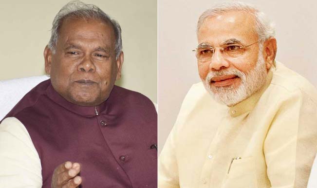 Ex-Bihar Chief Minister Jitan Ram Manjhi meets Narendra Modi ; tie-up ...