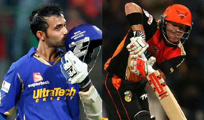 Rajasthan Royals vs Sunrisers Hyderabad IPL 2015, 41st Match: Ajinkya ...