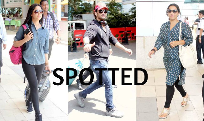 Vidya Balan, Sushant Singh Rajput and Yami Gautam SPOTTED at Mumbai ...