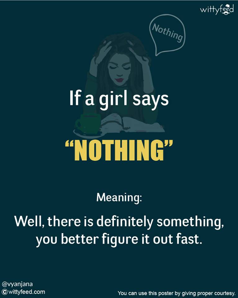 These 6 posters show what actually a girl means | India.com