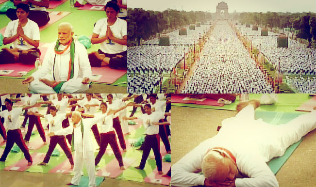 #InternationalDayofYoga: PM Narendra Modi performs Yoga at Rajpath ...