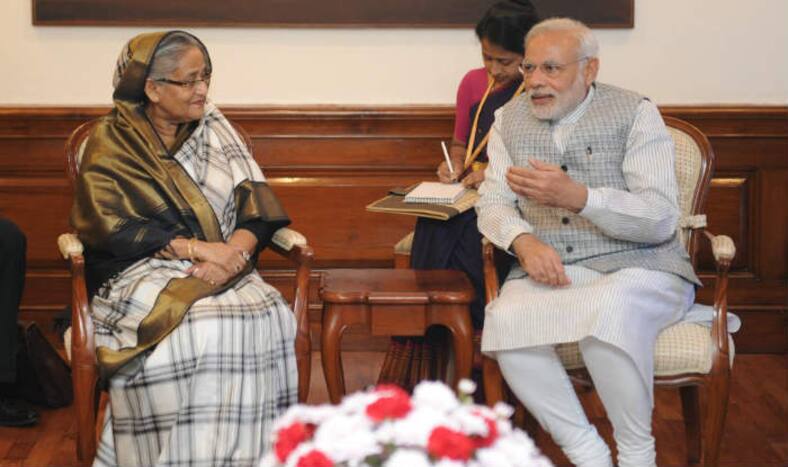 Narendra Modi meets Sheikh Hasina | India.com