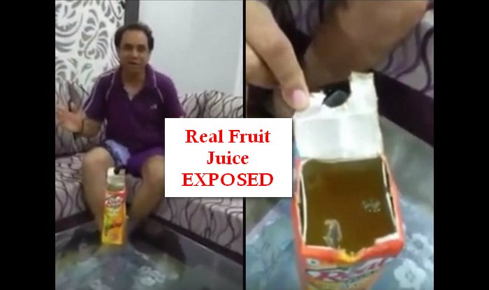 Shocking! Lizard found in Real Fruit Juice brand of Dabur! | India.com