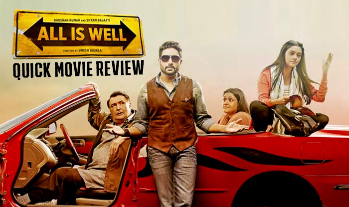 All Is Well quick movie review: Abhishek Bachchan and Asin try hard to ...