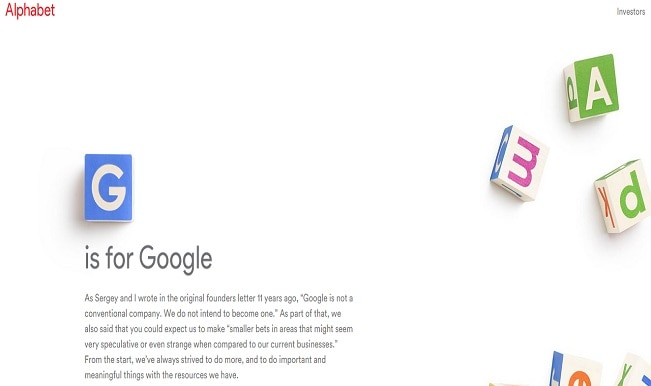 #Alphabet: Google launches new collection of companies; Google to ...