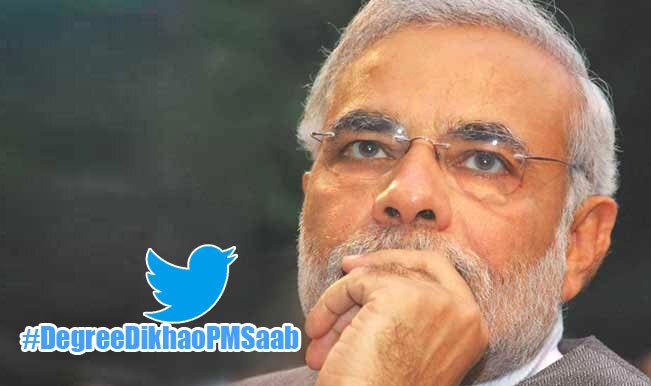 #DegreeDikhaoPMSaab: Narendra Modi’s educational qualifications ...