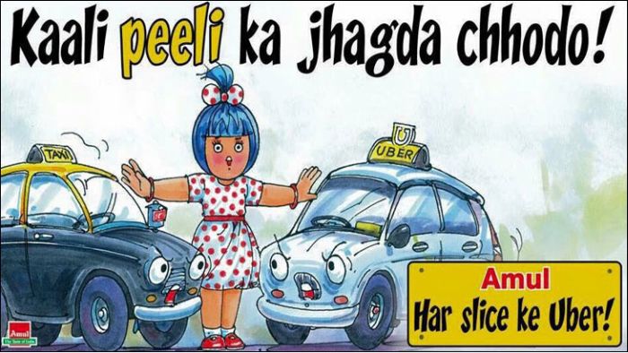 This poster proves Amul is just ‘Uber’ cool! | India.com