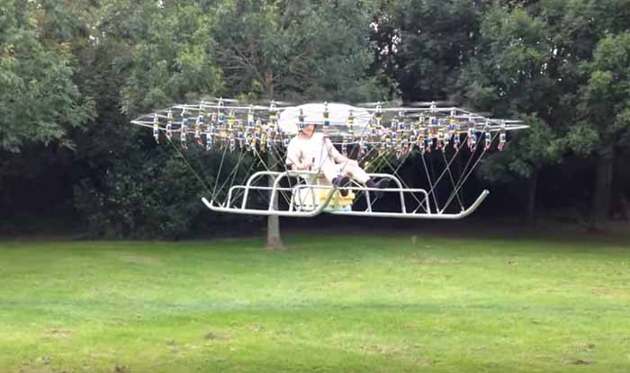 Flying Man: Homemade super drone has 54-rotors | India.com
