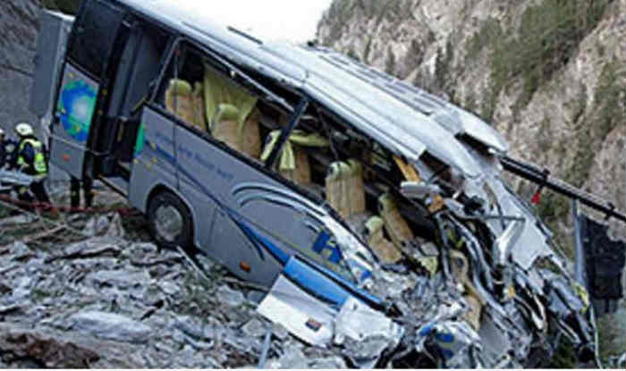 15 killed as bus falls into gorge | India.com