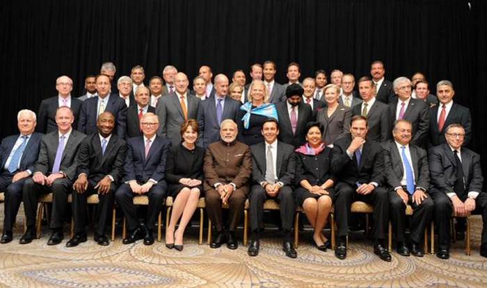 PM Narendra Modi interacts with Fortune 500 CEOs in New York (Video ...