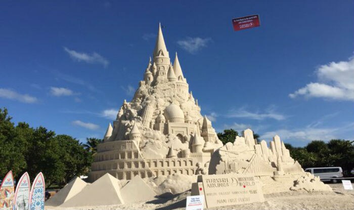 Miami sandcastle is the world’s tallest | India.com