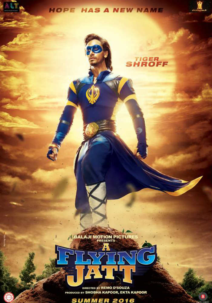 A Flying Jatt poster: Tiger Shroff dons desi superhero avatar, Nathan ...