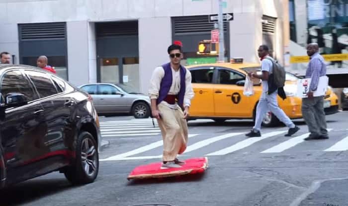 Aladdin in real life? This guy floats ‘magic carpet’ in New York City ...