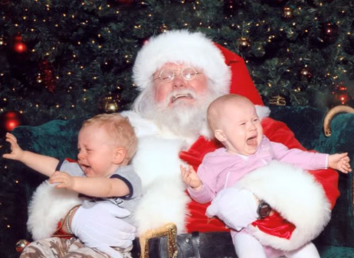 #10DaysTo2016: 28 Santa pictures with crying babies will definitely ...