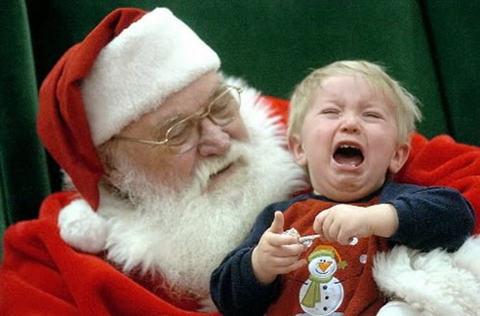 #10DaysTo2016: 28 Santa pictures with crying babies will definitely ...