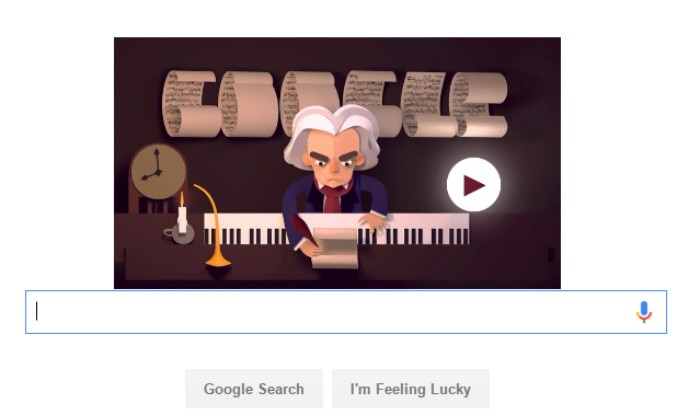 Celebrating Ludwig van Beethoven’s 245th Year Doodle: Google marks ...